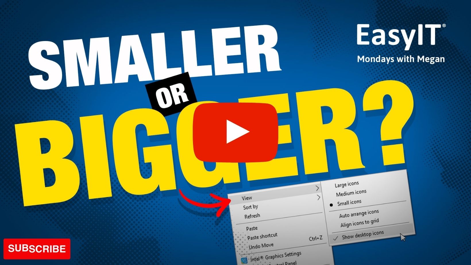 How to Resize Windows Desktop Icons | EasyIT