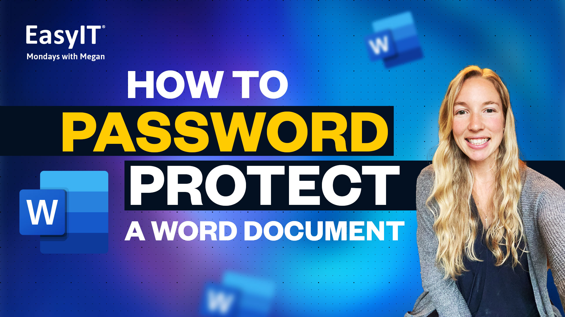 How To Password Protect A Word Document | EasyIT How To Password Protect A Word Document | EasyIT